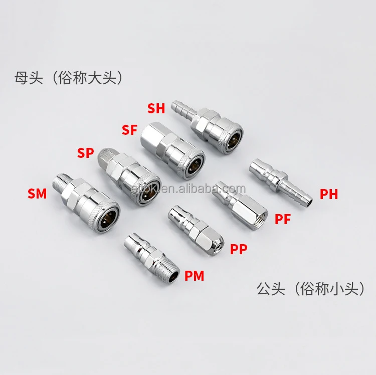 Japanese Couplers Pneumatic C Type Quick Coupler Air Connect