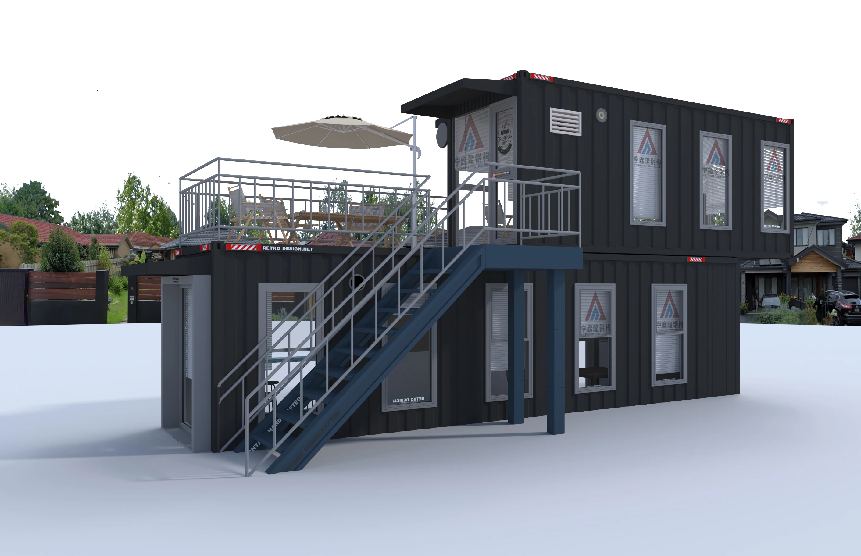 Movable Expandable Shipping Container Frame House Prefabricated Prefab ...