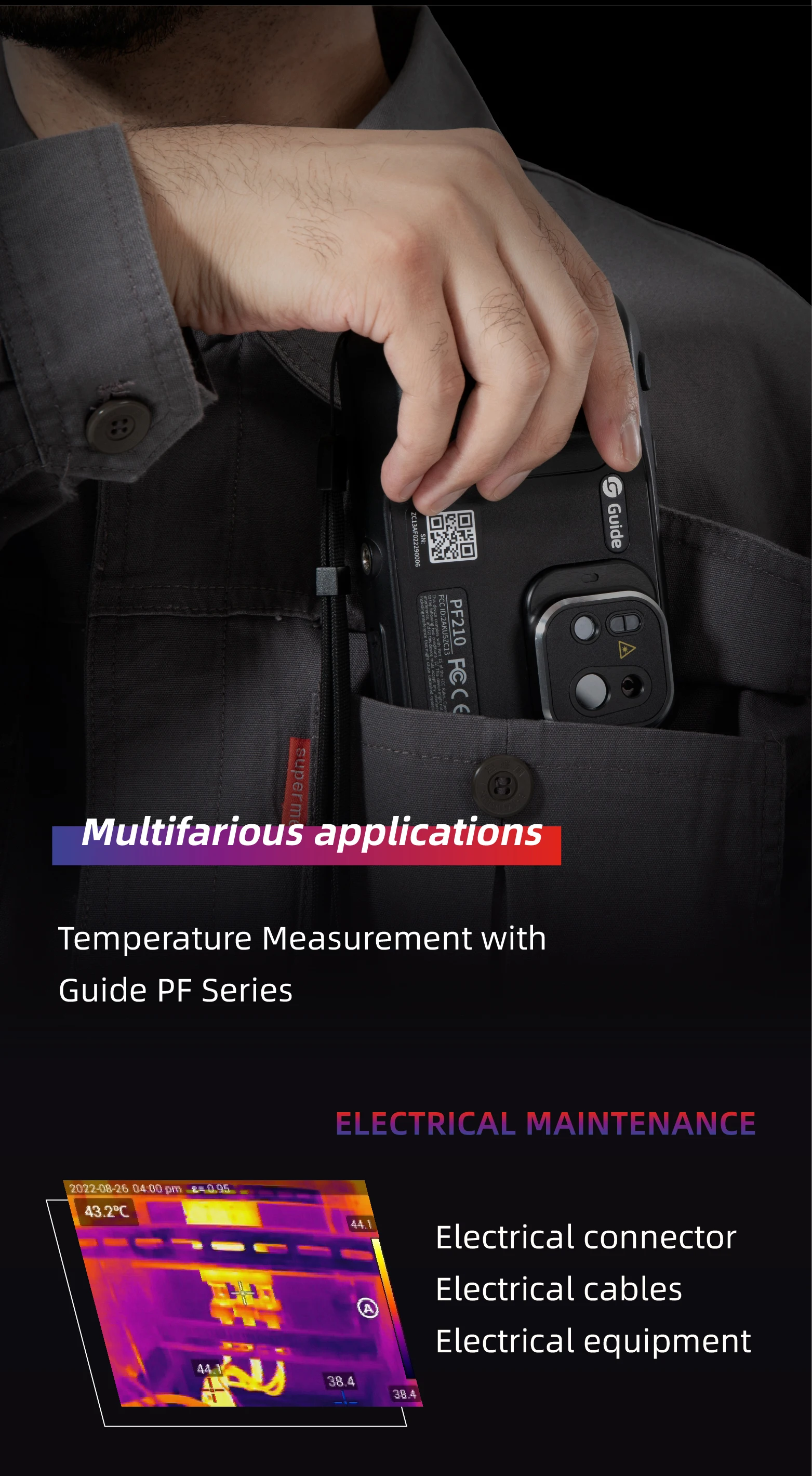 Guide Sensmart PF210 - Handheld Thermal Imager with Cloud Service