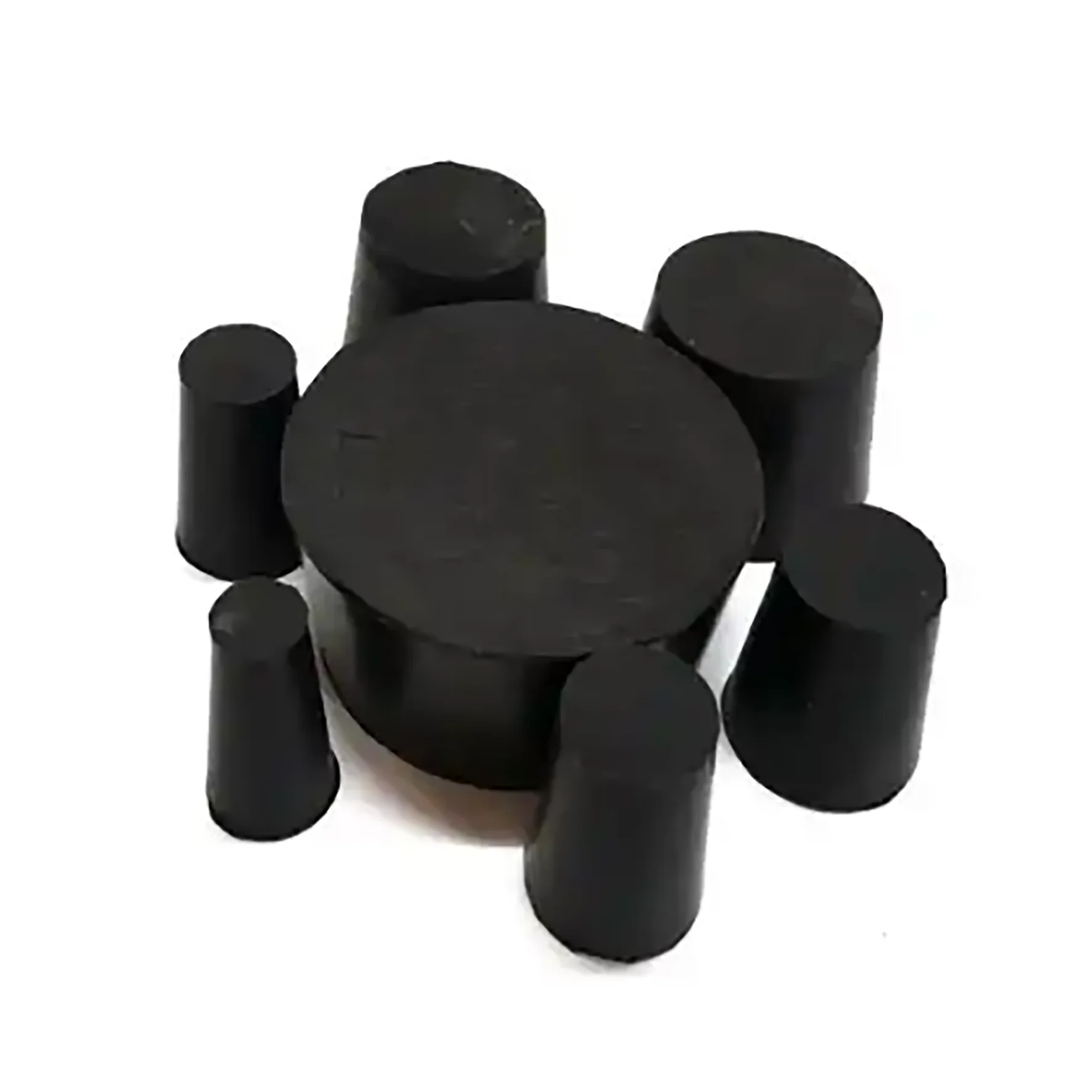 OEM Rubber Sbr Round Buffer Block, Neoprene Cone Stopper, Solid Rubber ...