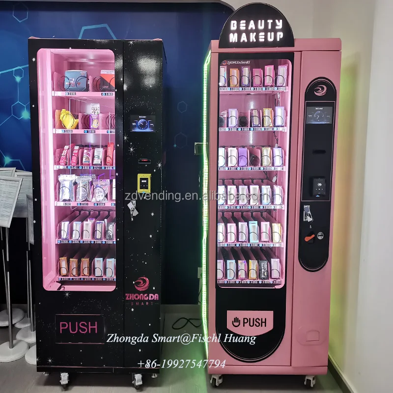 Zhongda Mini Perfume Vending Machine Touch Screen For Lip Stick Wigs ...