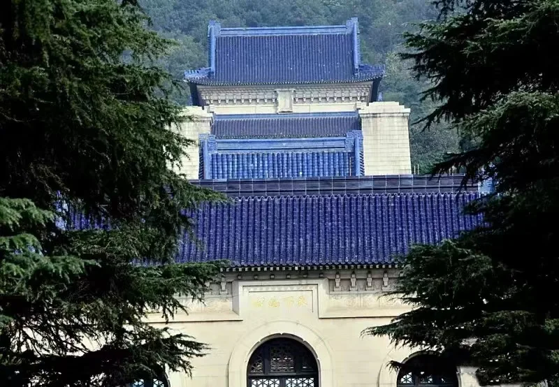 Cobalt Blue Ceramic Roofing Tiles - Chinese Pagoda Style