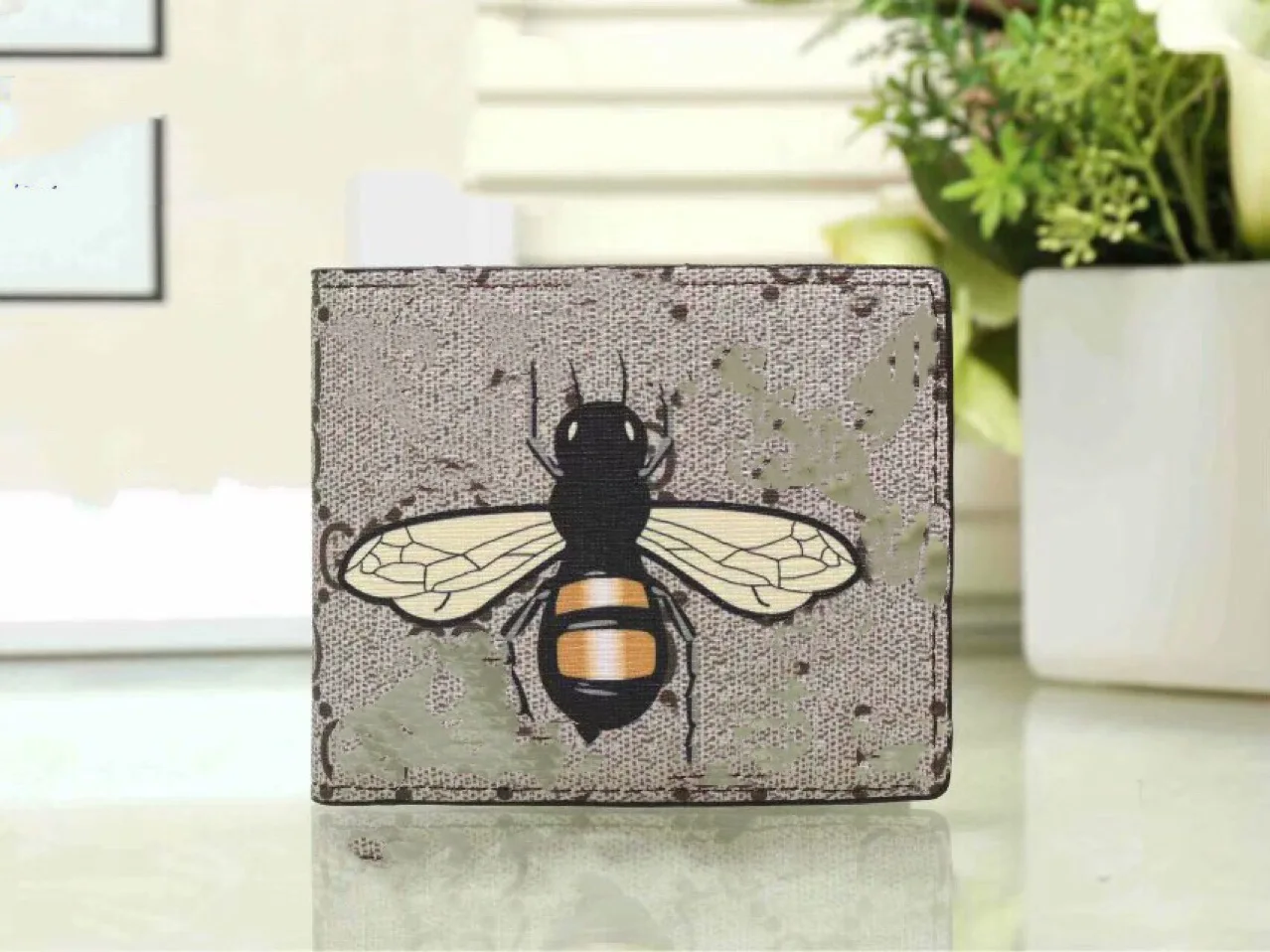 Cartoon Print Men's Wallet Cute Animal Color Print Wallet Multiple Card ...