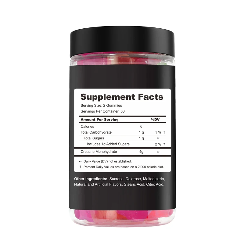 100% Organic Private Label Post Work Out Energy Gummies