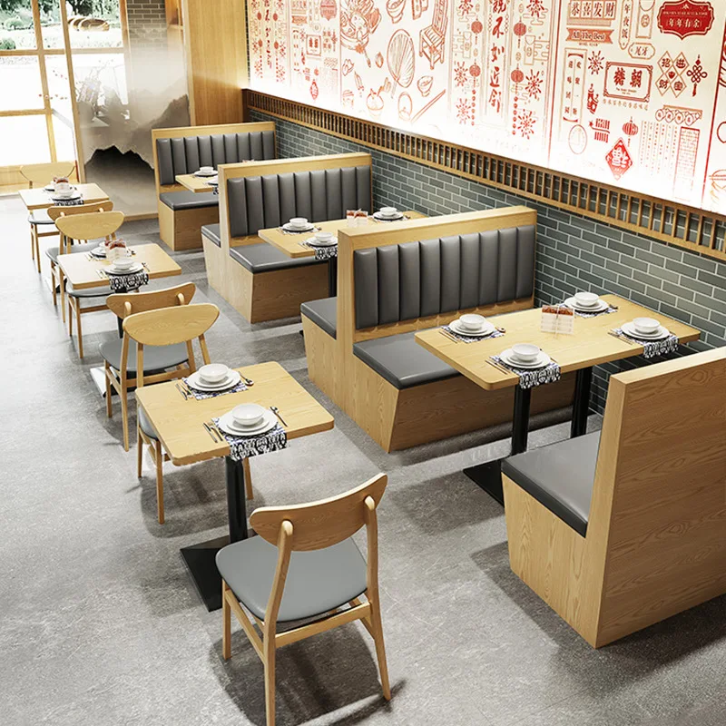 Half Round Restaurant Booths With Dining Tables And Chairs Set Used ...