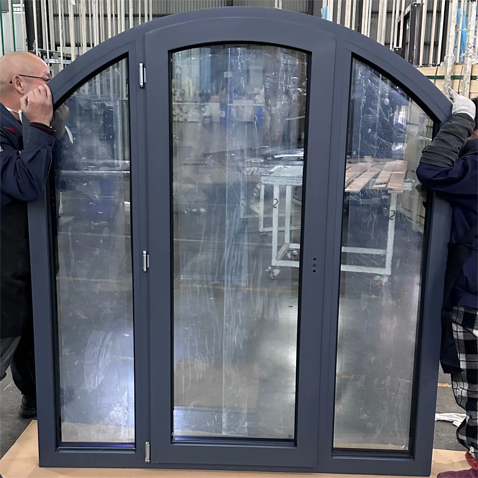 Aluminum Arch Casement Smart Window for Home Slim Frame Seamless ...