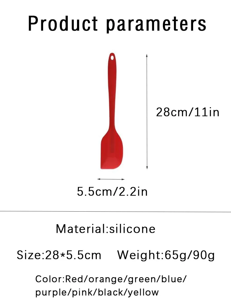 Heat Resistant Food Grade Silicone Spatulas for Baking Multicolor ...