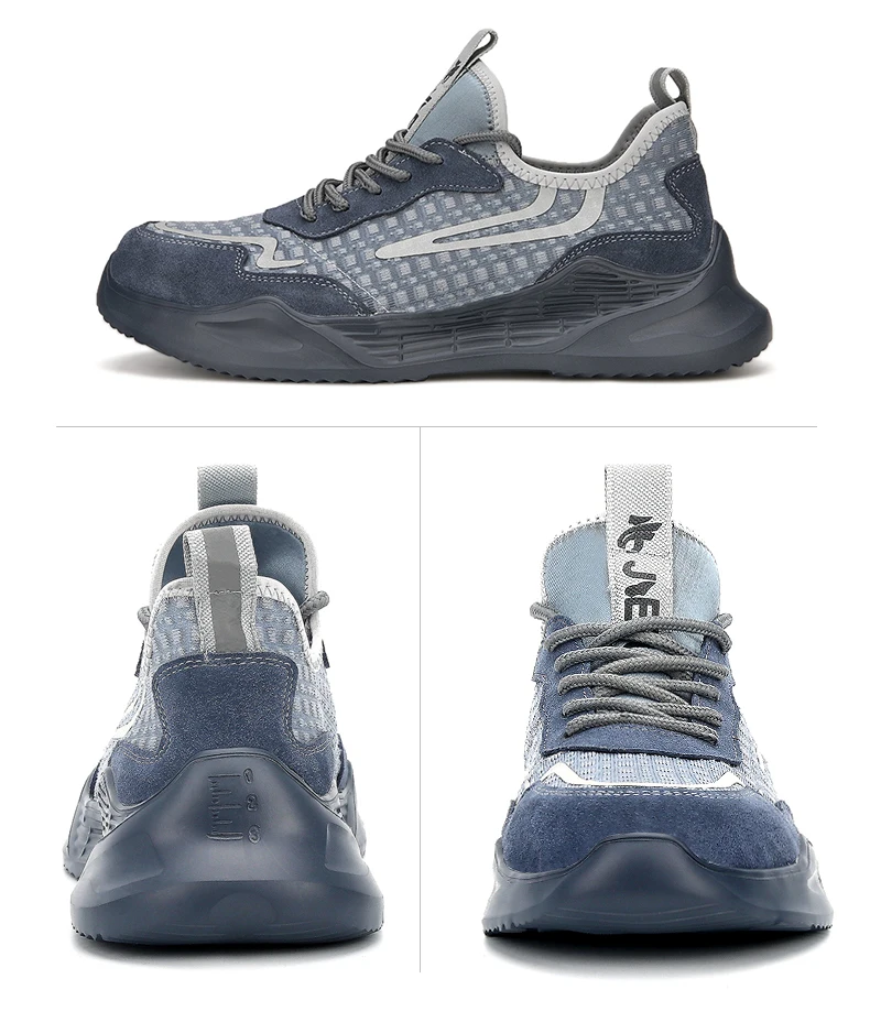 Jiefu Lightweight Safety Shoes For Workers Comfortable Work Shoes With ...