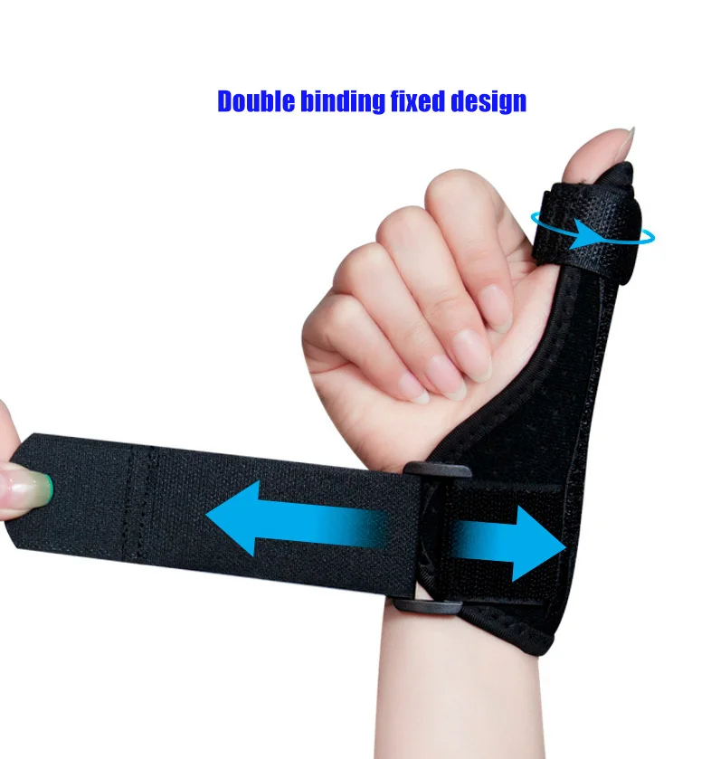 "Adjustable Nylon Thumb Splint Support Brace for Wrist Sprains Strains ...