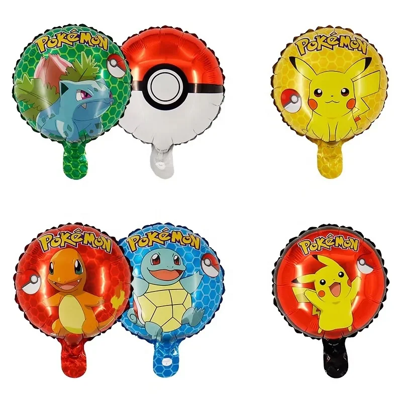Mini 10 Inch Pikachu Go Helium Foil Balloon Cartoon Animal Shaped Foil ...