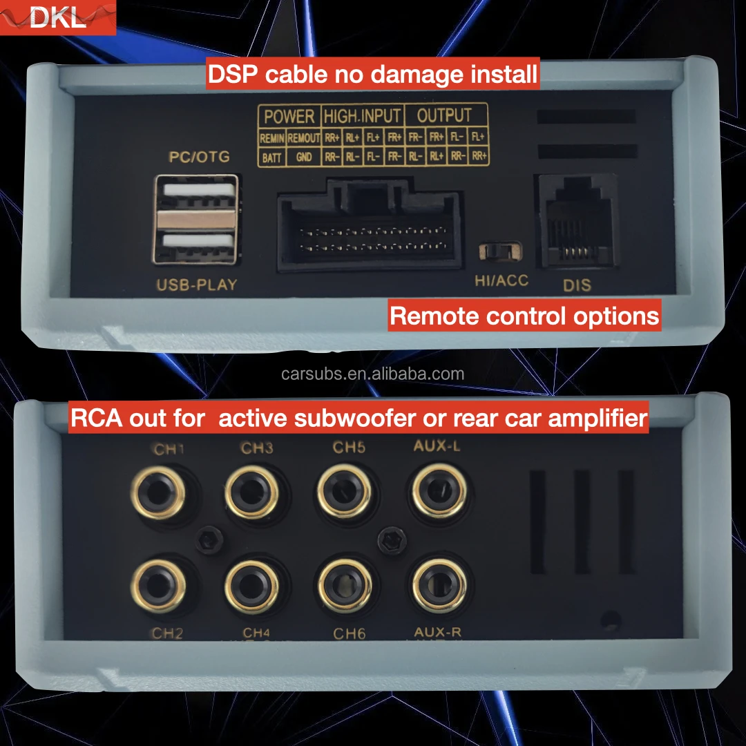 Car Stereo DSP Amplifier 31 EQ Band Android App Sound Quality 4 in 4 ...