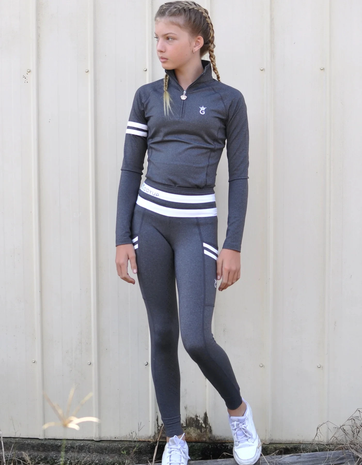 Equestrian Base Layer Long Sleeves Riding Tops Racing Show Shirt Quick ...