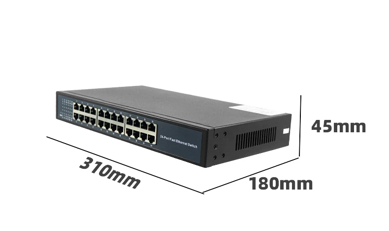 Ethernet Switch Extender 24-Port 100Mbps Unmanaged Home Network ...
