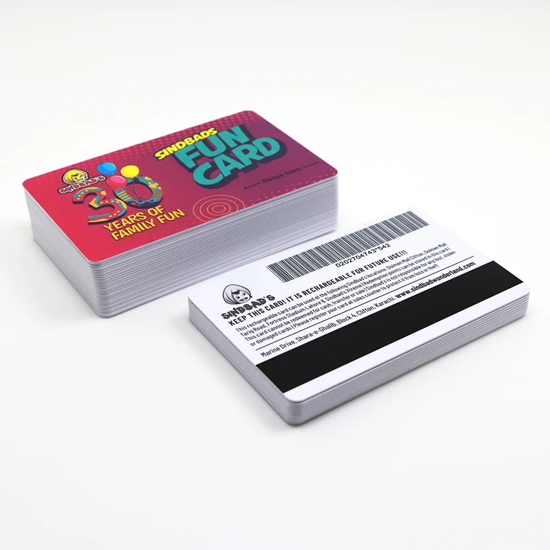Custom RFID Magnetic Cards UV Barcode Printed Member NFC PVC ...