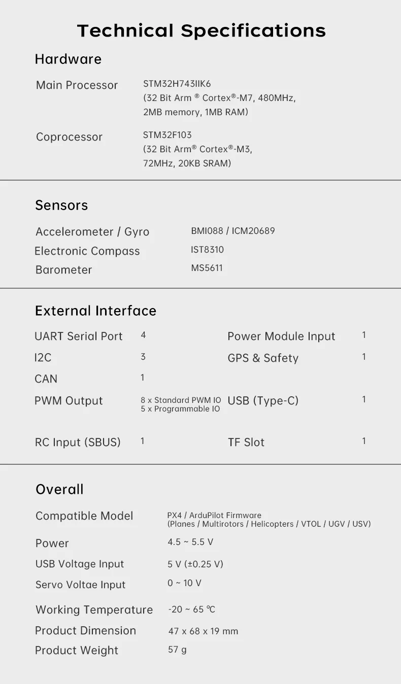 Siyi N7 Autopilot Flight Controller Compatible With Ardupilot And Px4 ...