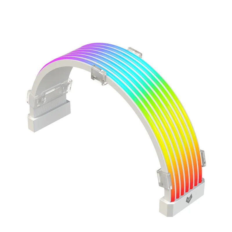 Pc Case Psu Extension Argb Cable Neon Color Line Copper Pc Rgb Cable ...
