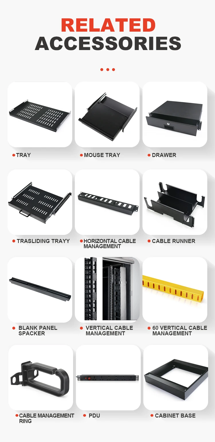 27u Wall Computer Server Rack Monitor Price Locked Server Open Rack ...