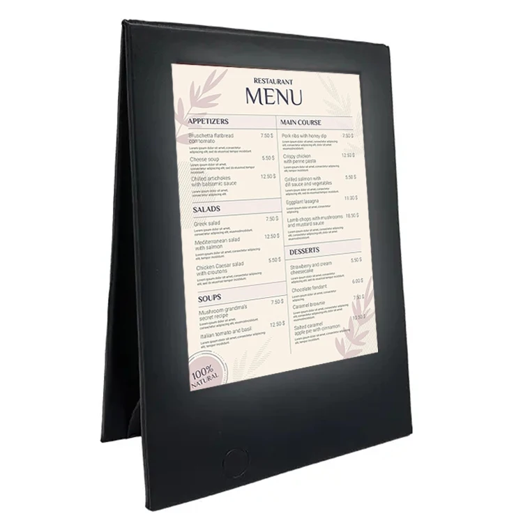 Restaurant Menu Display 2 View Table Tent Led Menu Board Led Menu Led ...