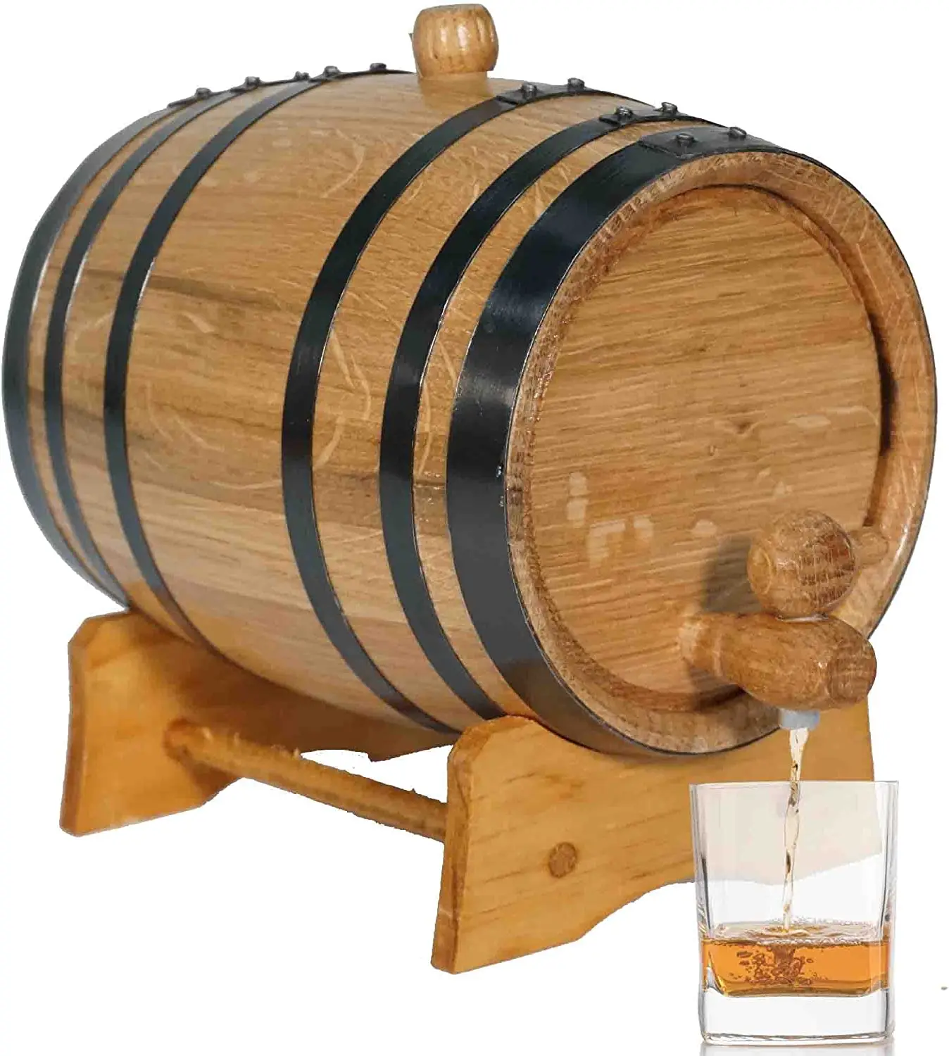 Wooden Whiskey Barrel Wine Barrel - Perfect for Home Distillers