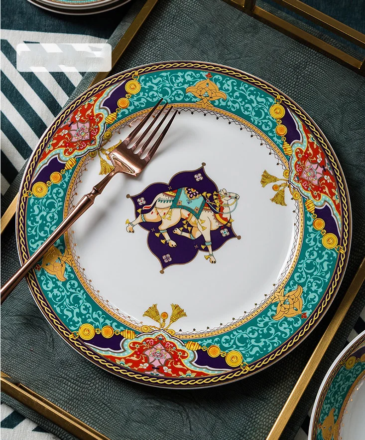 Modern Luxury Porcelain Dinner Plates New Design Hotel Ceramic ...