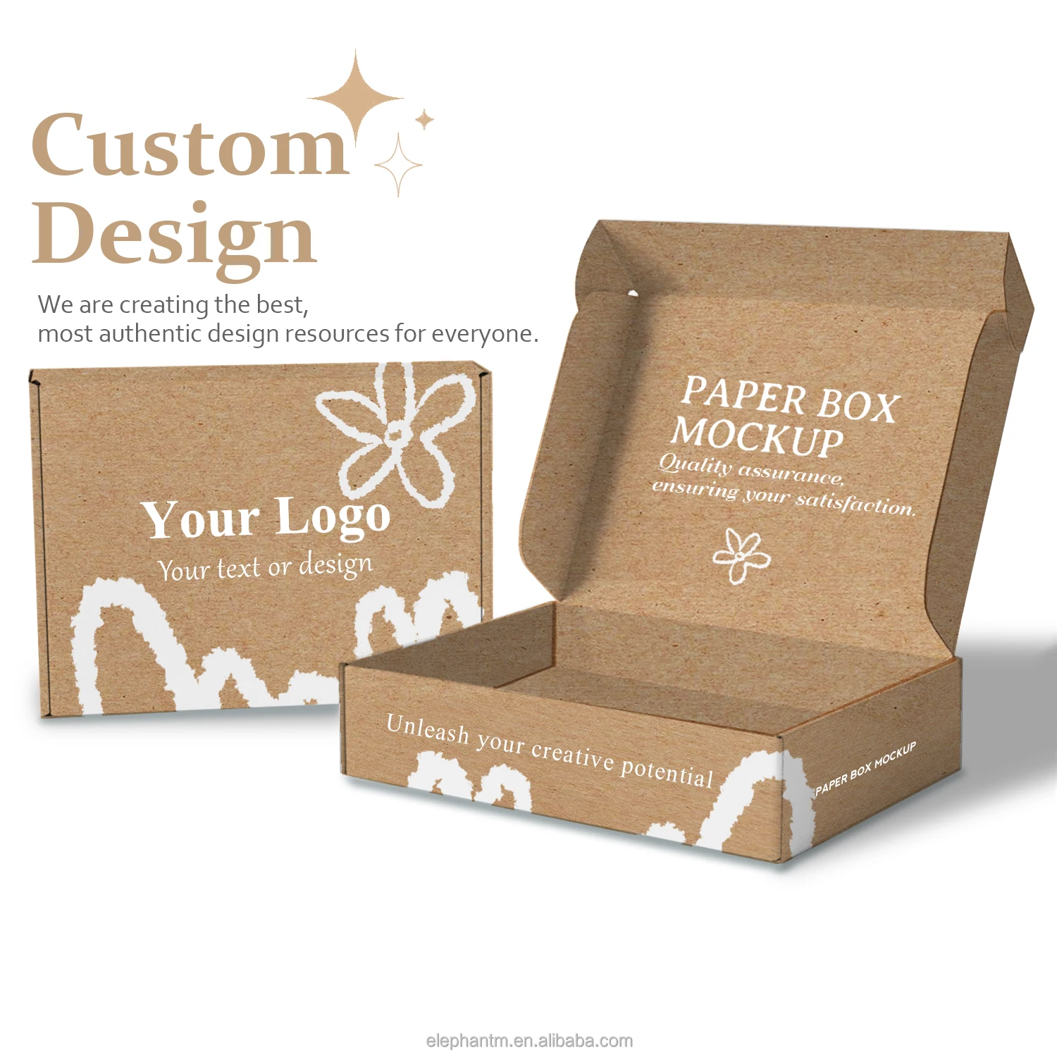 Custom Printing Kraft Corrugated Maker Folding Packing Carton Cardboard ...