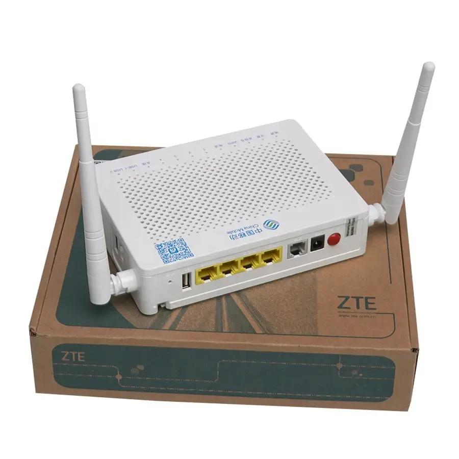 Ftth Gpon Onu Router Wifi Moden Zte F673av9 4ge+1voice+2usb Dual Band 2 ...