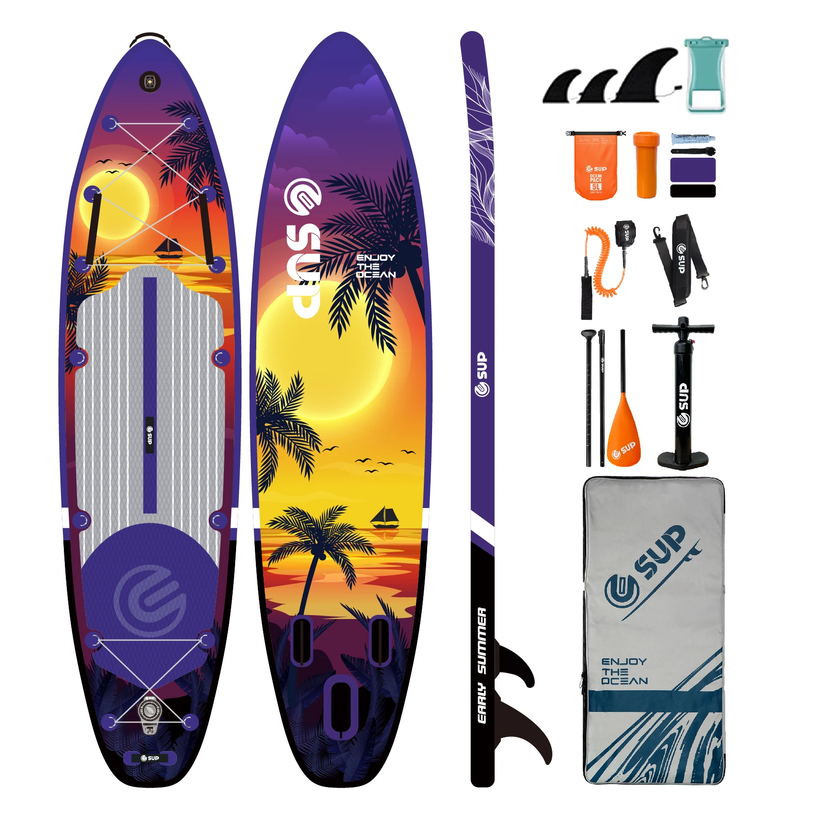 E Sup Double Layer Standing Up Surfboard Fishing Touring Last New Water ...