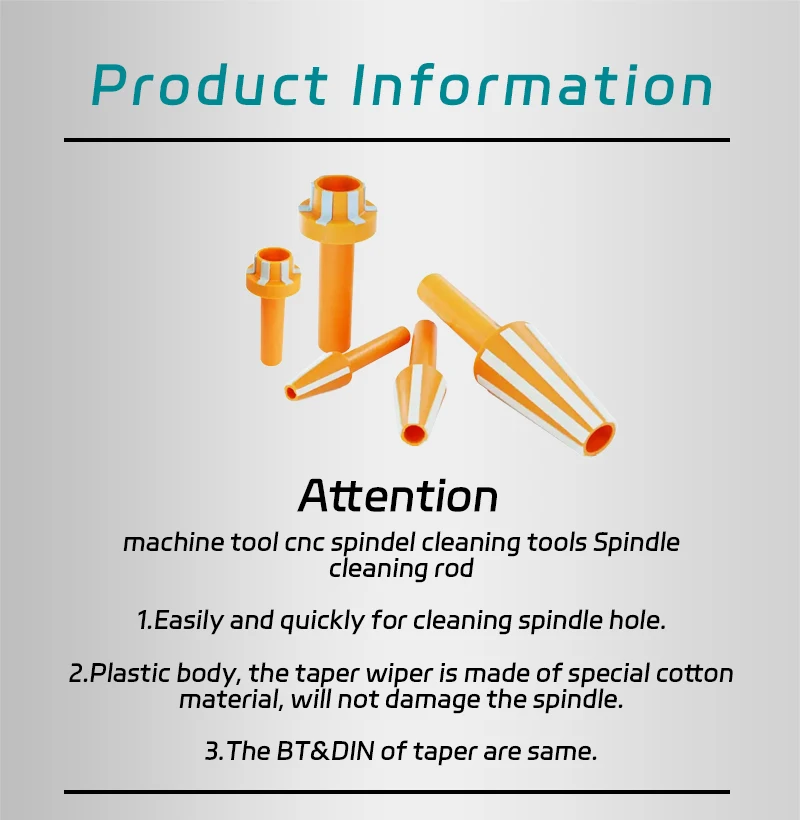 Trusted Hsk Bt30 Bt40 Bt50 Spindle Taper Wiper Spindle Cleaner Spindle ...