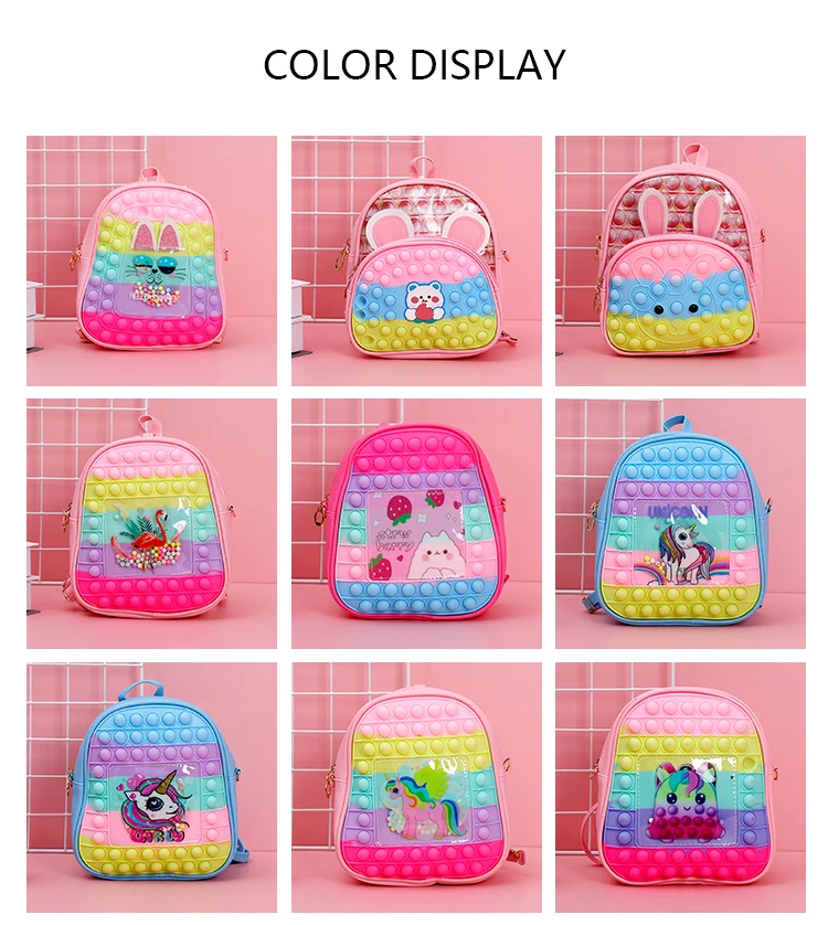 Silicone Backpack - Pop It School Supplies for Back to School
