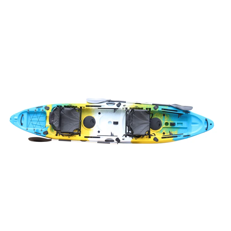 Fashion Popular tandem Ocean Fishing Kayak 2 Seat Pedal Drive 2 Person ...
