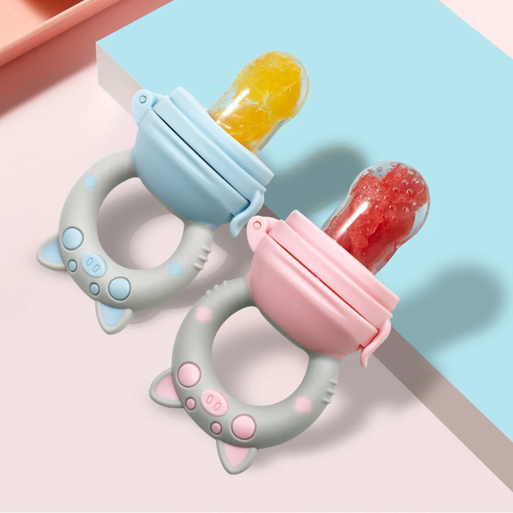 Food Grade Soft Infant Silicone Fun Pacifier Soother Feeder