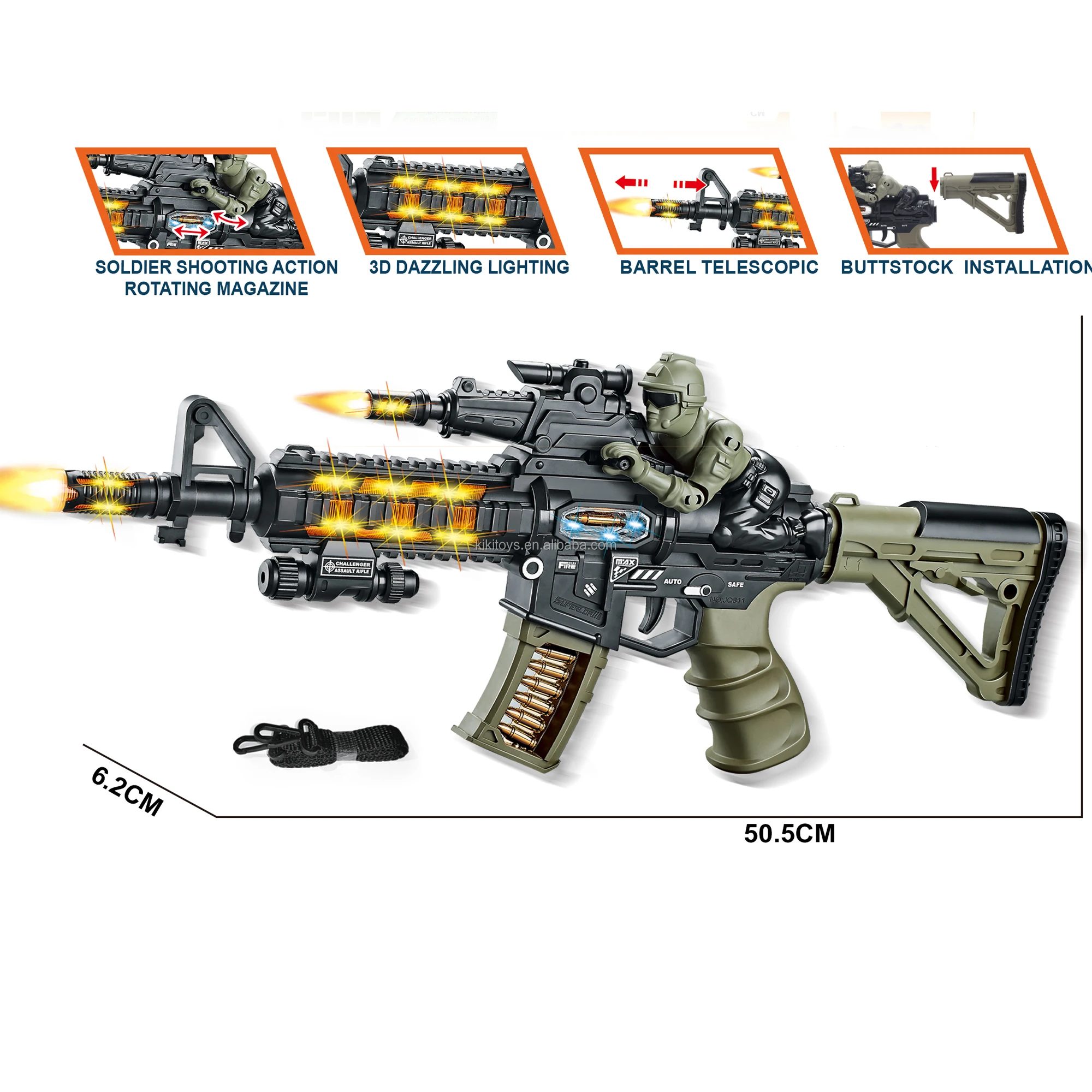 M416 51CM Electric Toy Gun - Fun Outdoor Play for Kids
