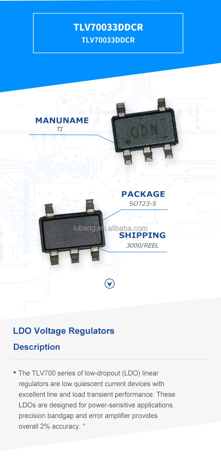 Tlv70033ddcr Highly Integrated Power Ic For Phone Tlv70033 Tlv700 Power ...