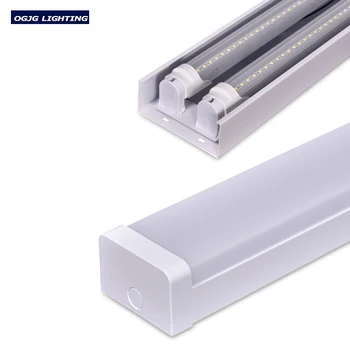 2x36w Batten Light Surface Mounted Fitting With Prismatic Diffuser T8 ...