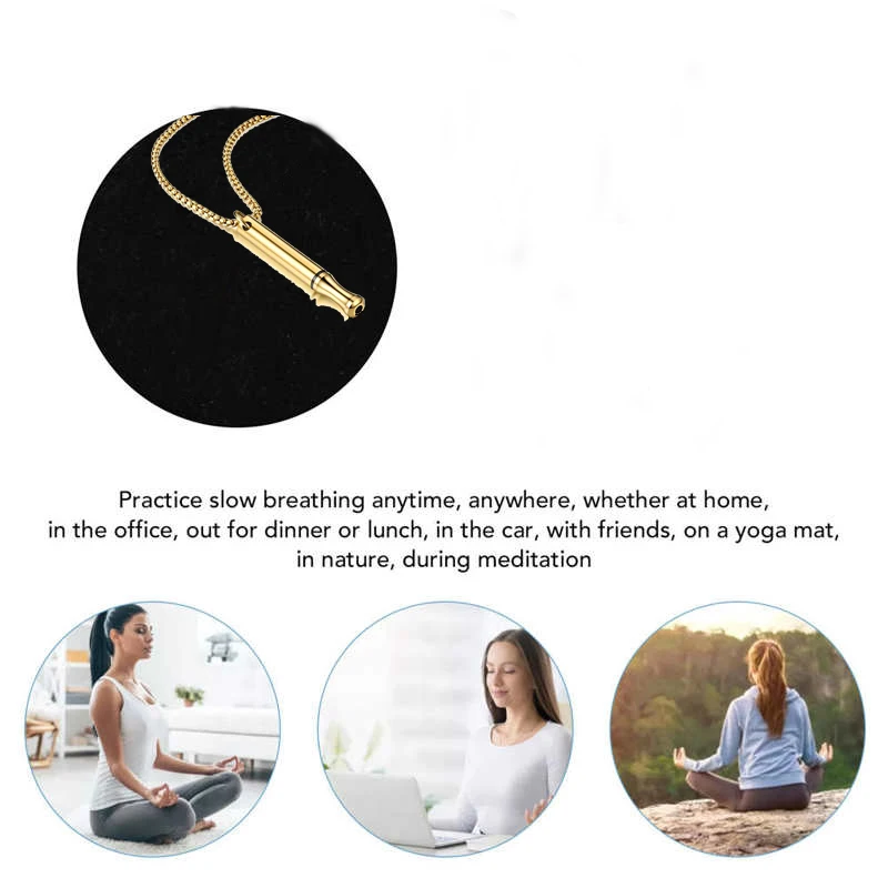 Stainless Steel Anxiety Necklace - Stress Relief Jewelry