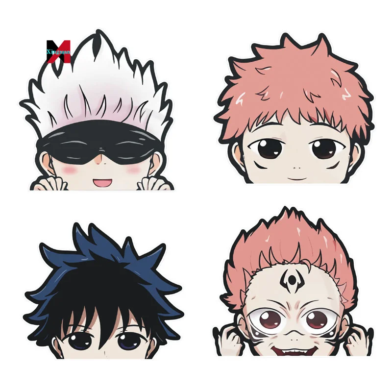 2022 Die Cut Anime Jujutsu Kaisen Lenticular Stickers Waterproof Car ...