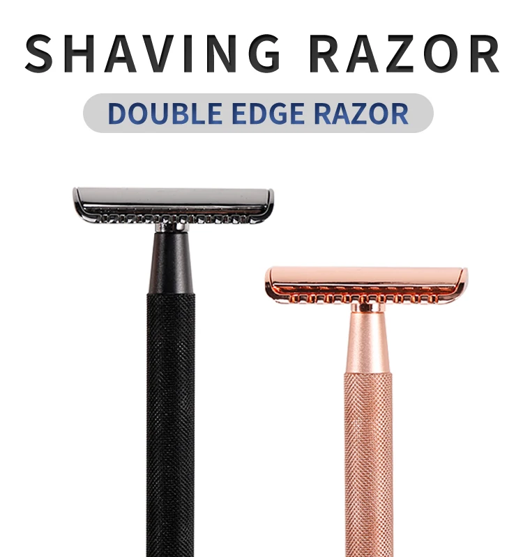 Customized Double Edge Razor Handle Shaving Razor With Safety Metal For ...
