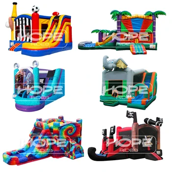 Pvc Party Inflatable Bouncy Castle Wet Dry Slide Combo Chateaux ...