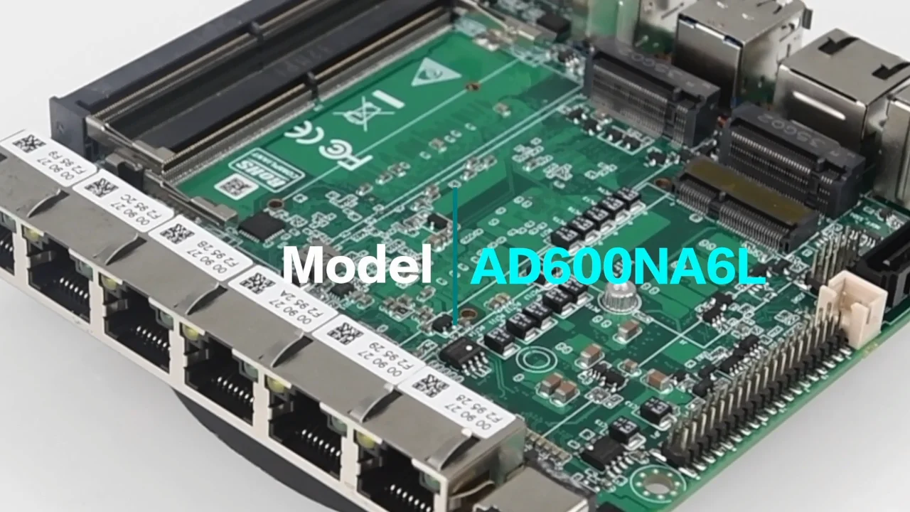 Piesia 6*lan Nano Itx Firewall Industrial Motherboard X86 Linux 12th ...