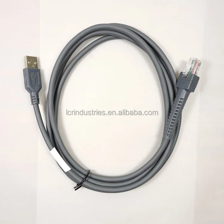 Cba-r02-c09par 9ft Coiled Rs232 Db9 Scanner Cable For Motorola Symbol ...
