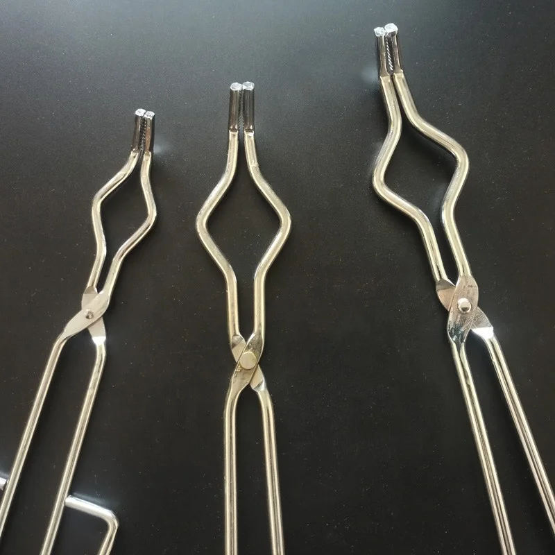 200mm-600mm Laboratory Tong Stainless Steel Clamp Crucible Tongs