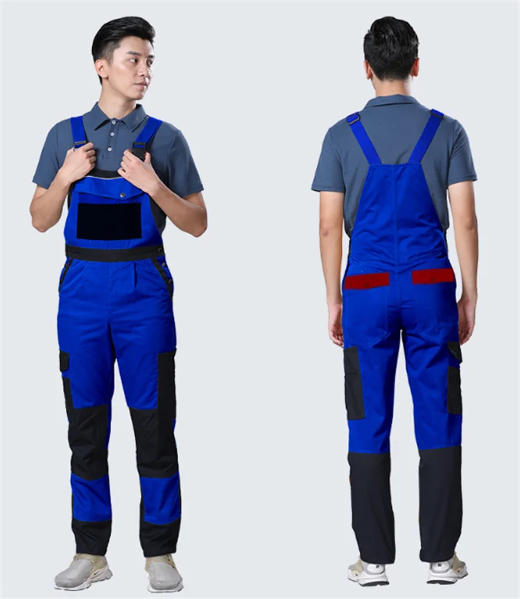 Professional Men Construction Working Bib Overalls Cargo Trousers Out ...