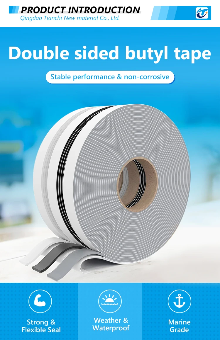 Sealant Two Sided Butyl Rubber Self Adhesive Tape for Installing Car ...