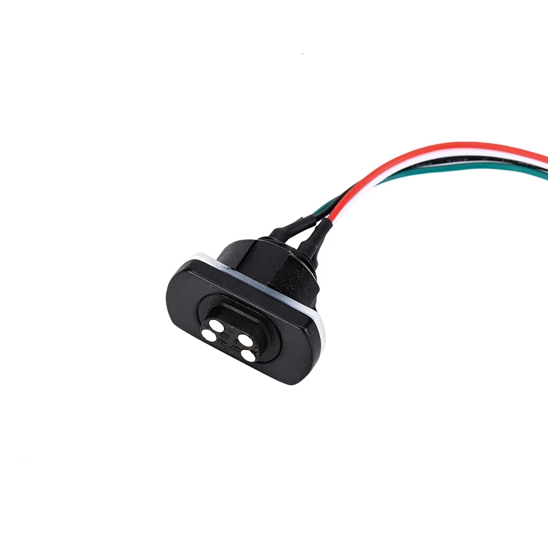 Panel Mount Screw Nut Male Female Pogo Pin 4 8 10 20 Multi Pins Custom ...