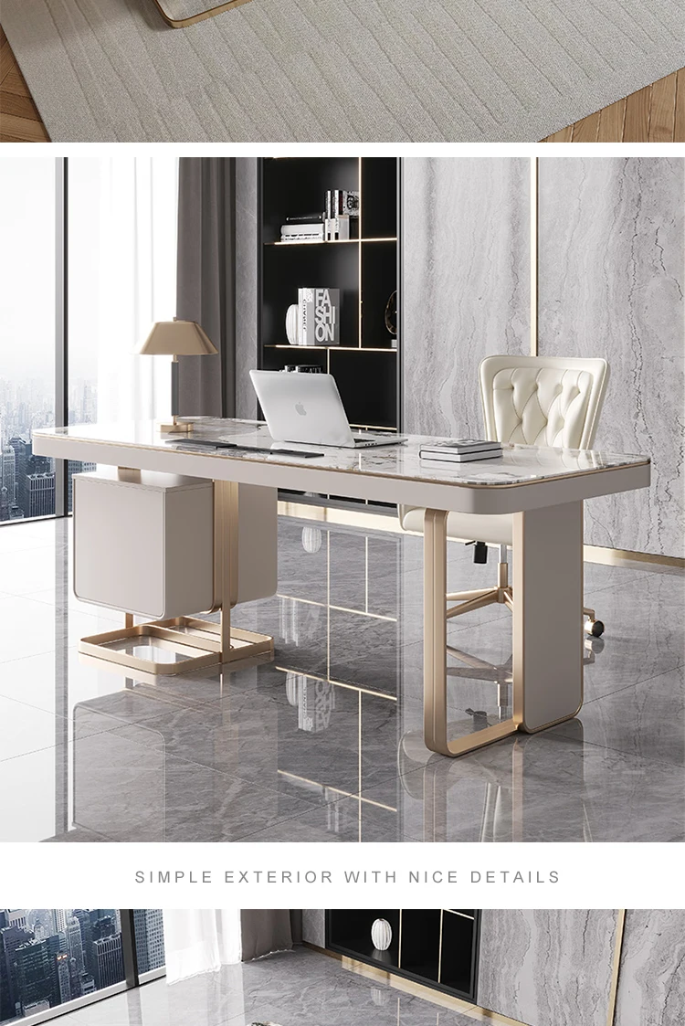 Modern Simple Italian Style Home Office Computer Tbale,Light Luxury ...