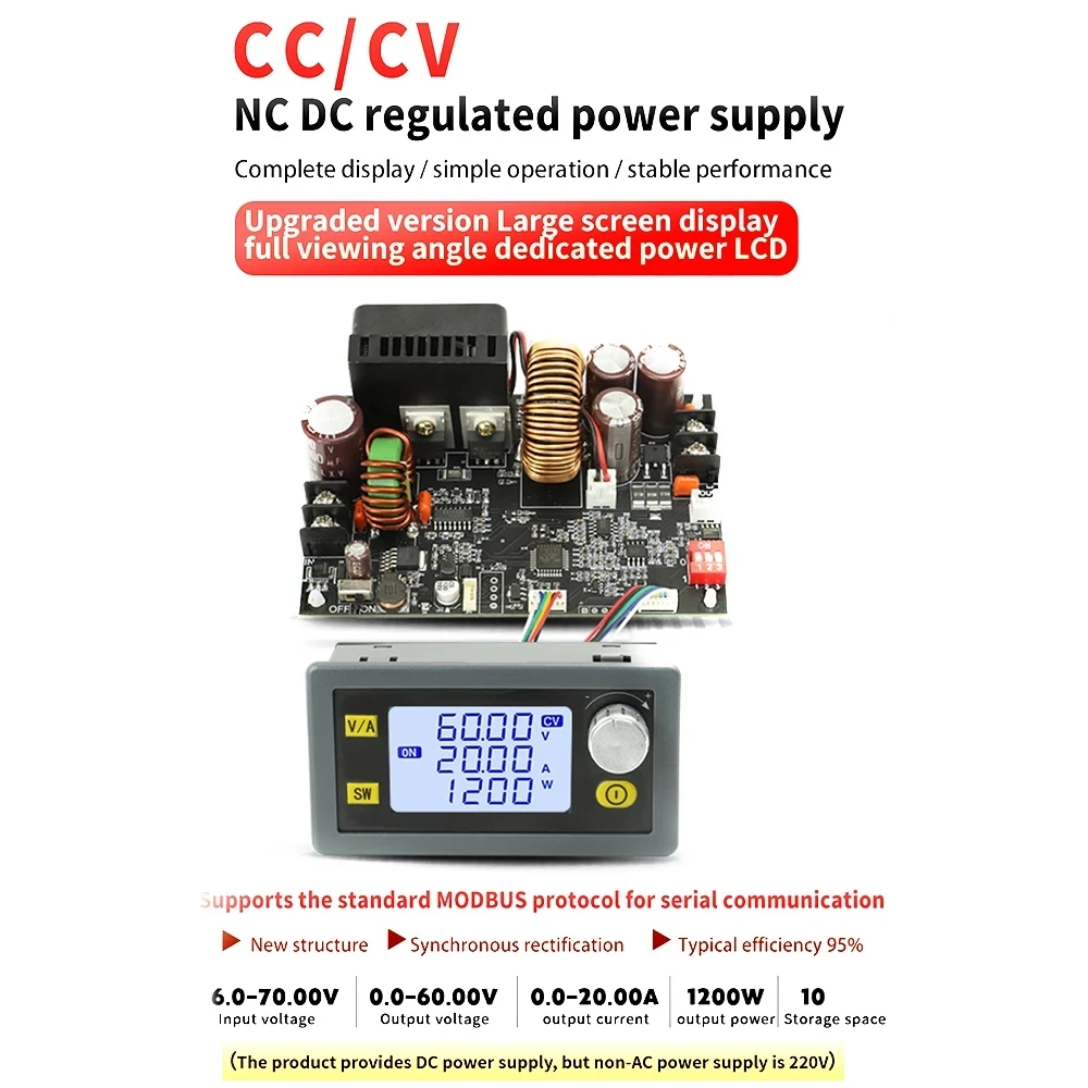 XY6020L CNC DC Adjustable Power Supply Module - Voltage Regulator for ...