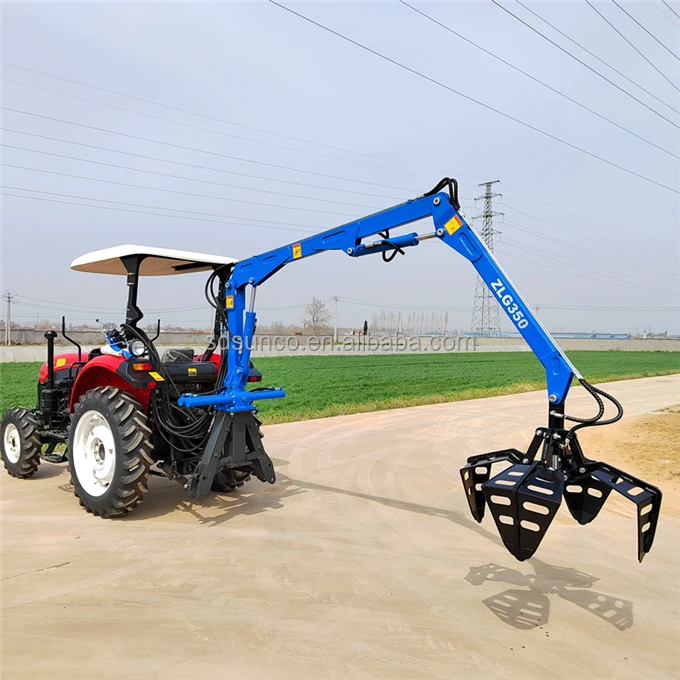 Efficient Palm Fruit Collection with Tractor Mounted Grabber