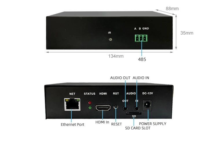 4k Srt Udp H.265 H.264 Hd-mi Video Capture Box Card Encoder Live ...