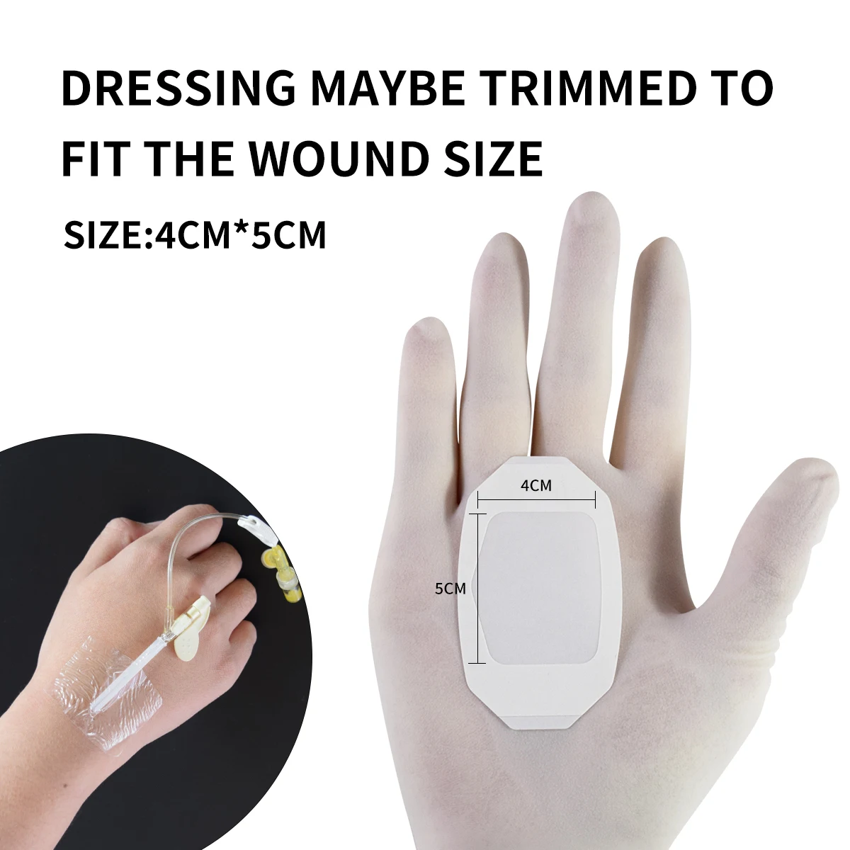 Medical Waterproof Surgical Adhesive Pu Film Wound Dressing Iv Cannula ...