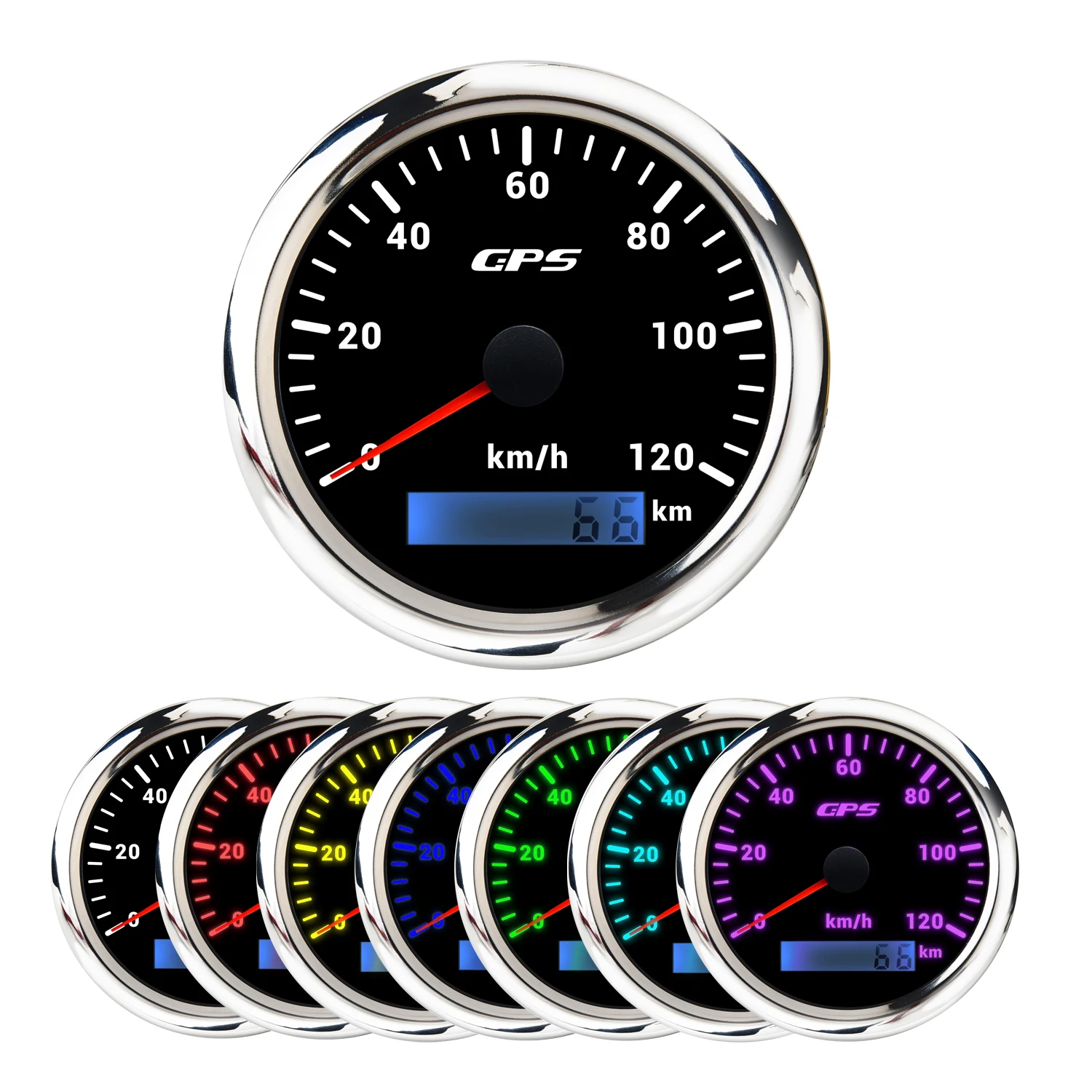 Auto Meter Universal Gps Gauge Dashboard Motorcycle Speedometer - Buy ...